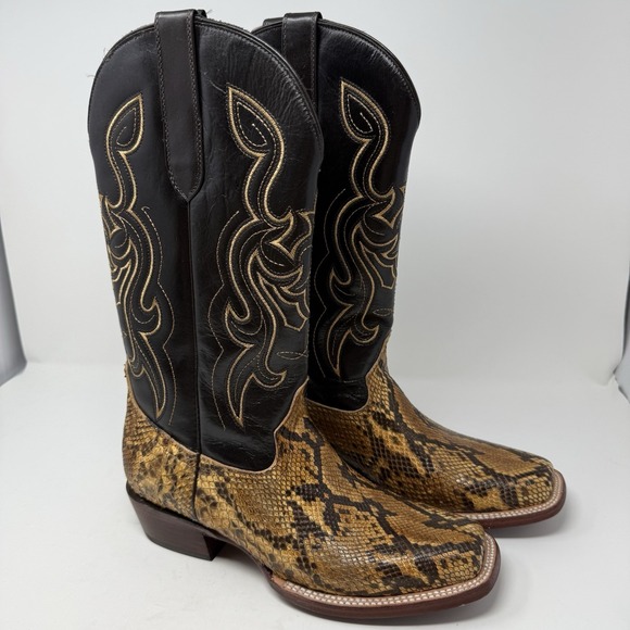 J.B. Dillon | Shoes | Jb Dillon Boots Mens 2 Brown Python Snake Skin ...